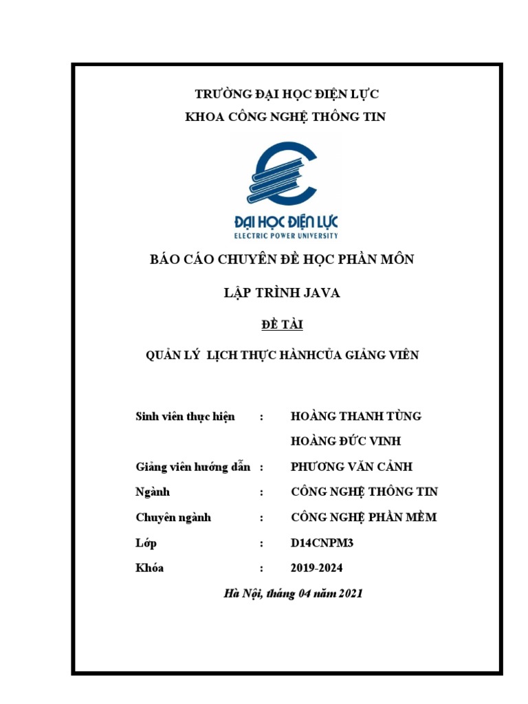 Báo Cáo Java | PDF