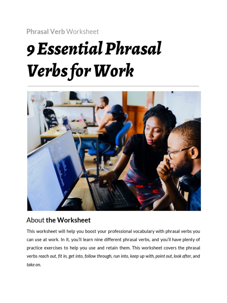 Phrasal Verbs Lesson and Exercises. | PDF | English Language | Phrase