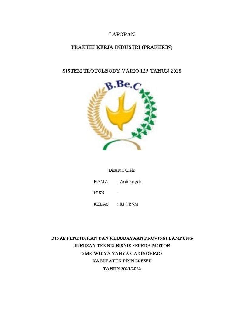Laporan PKL TBSM Trotolybody | PDF