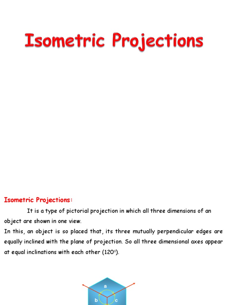 Isometric Projection | PDF | Shape | Elementary Mathematics