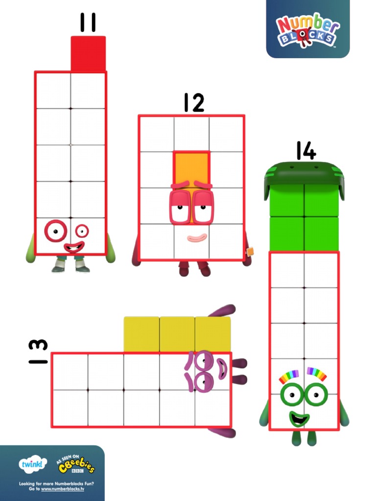 Numberblocks 11 20 Stick Puppets Us M 1630378208 Ver 1 | PDF