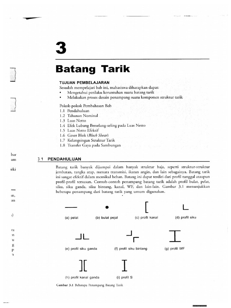 Batang Tarik - Struktur Baja Metode LRFD-3 | PDF