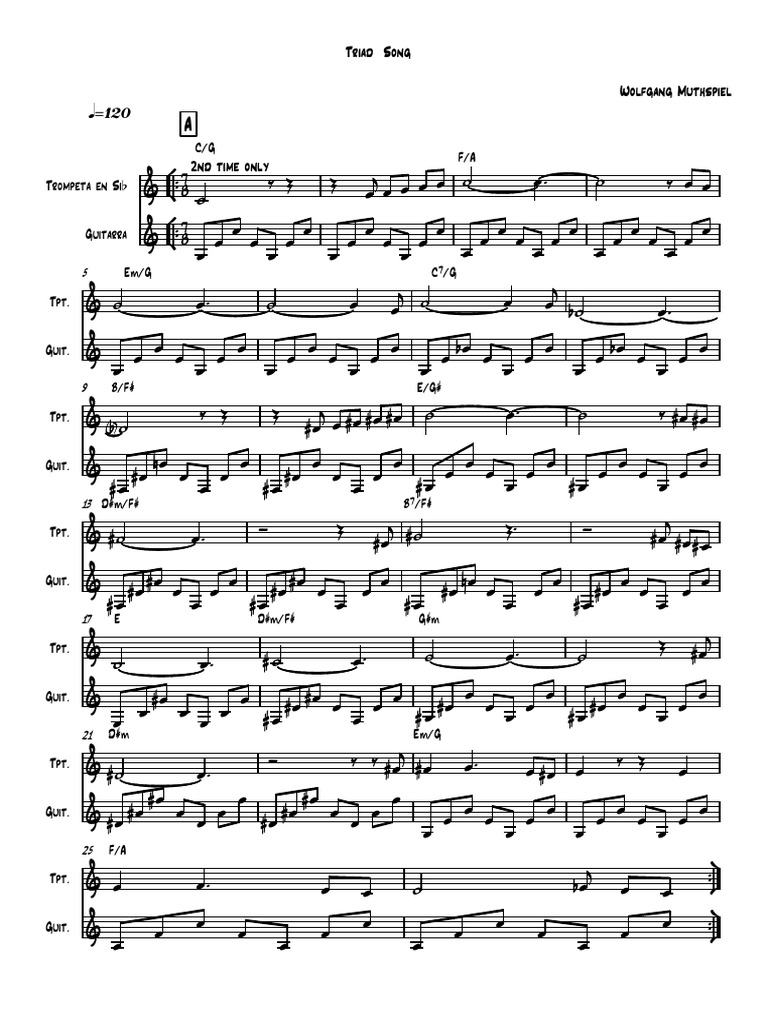 Triad Song C 2 | PDF
