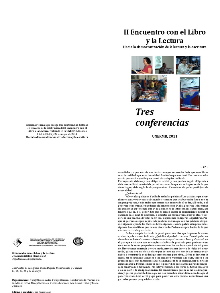 Encuentro Con El Libro y La Lectura | PDF | Escritura | Libros