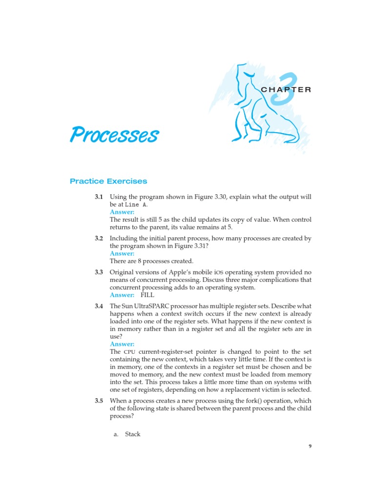 Unit 2-Exercises - Solutions | PDF | Thread (Computing) | Scheduling (Computing)