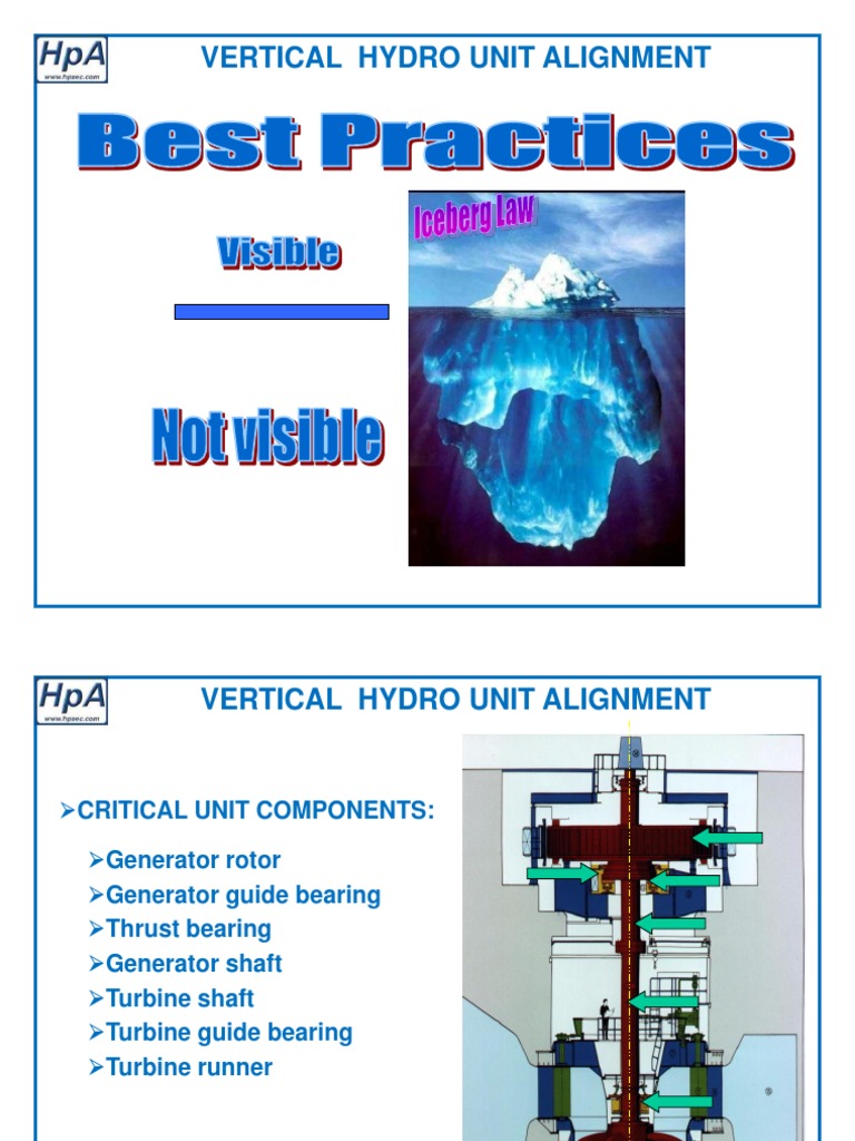Alignment of Vertical Shaft Hydro Units | PDF | Bearing (Mechanical ...