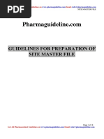 Guidelines For Preparation of Site Master File (SMF) - Pharmaceutical ...