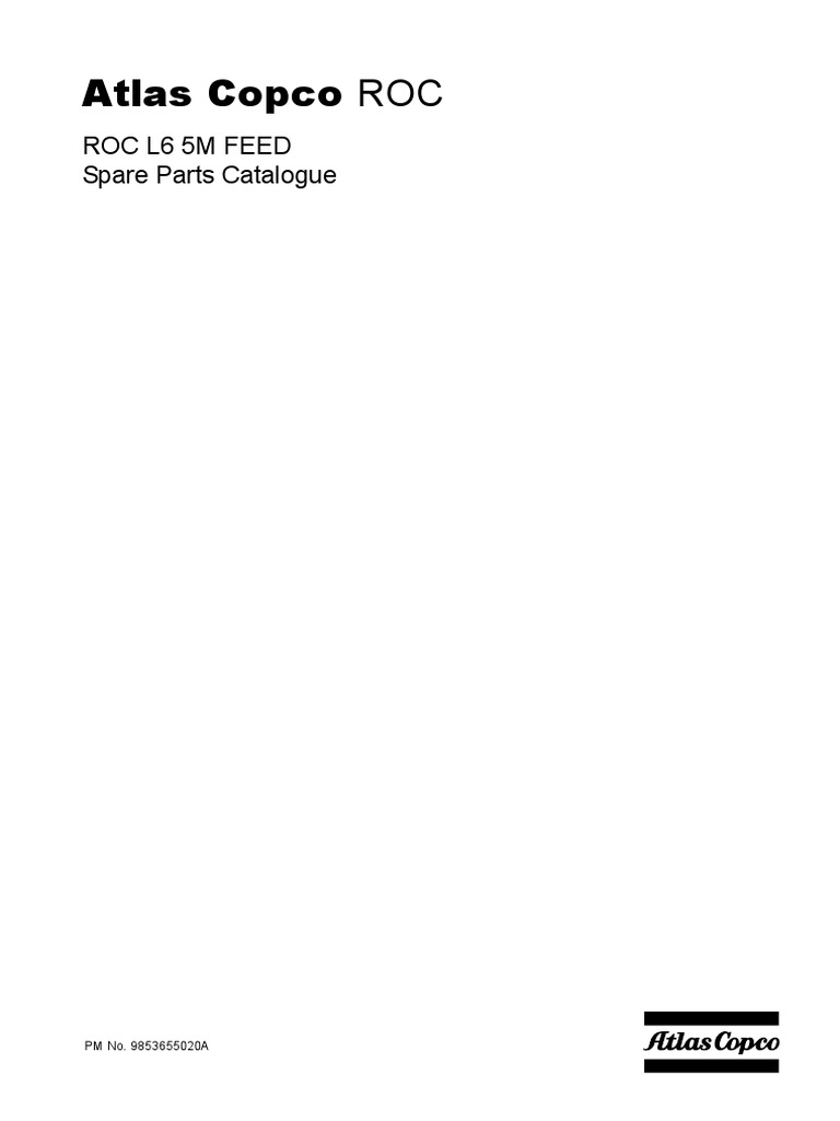 Atlas Copco Roc L6 Parts Catalogue | PDF