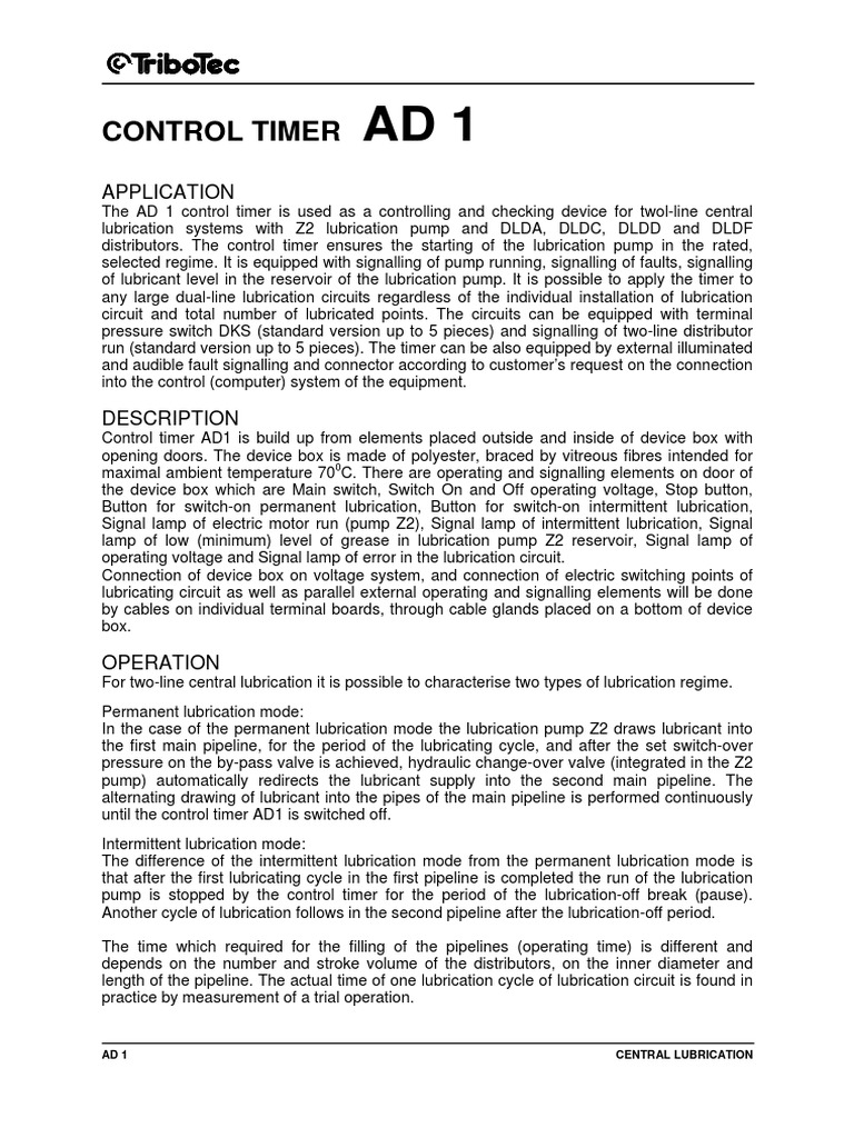 Control Timer Ad1 | PDF