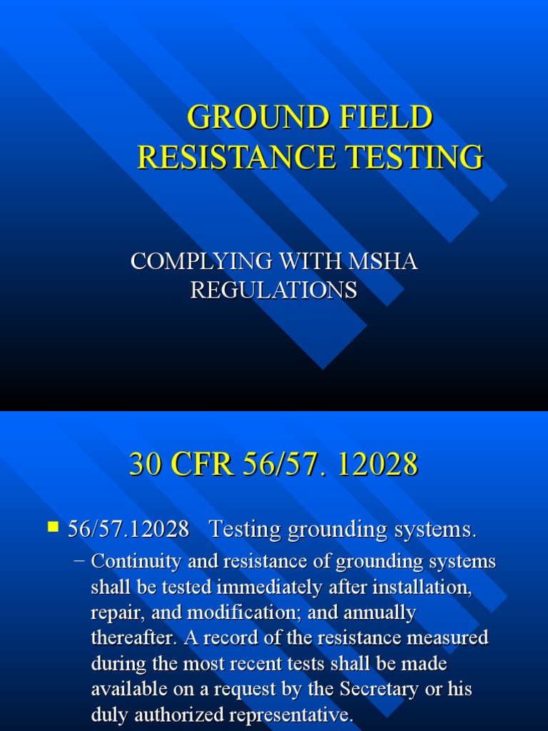 Ground Resistance Testing Guide | PDF | Equipment | Electric Power