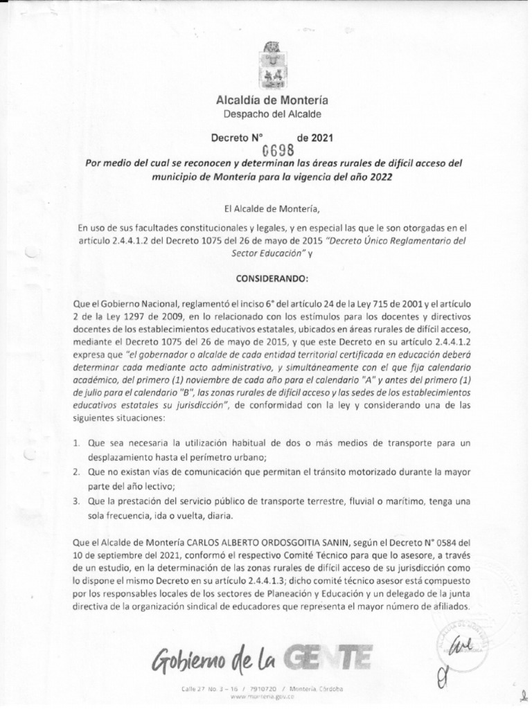 Decreto Dificil Acceso 2022 Firmado | PDF