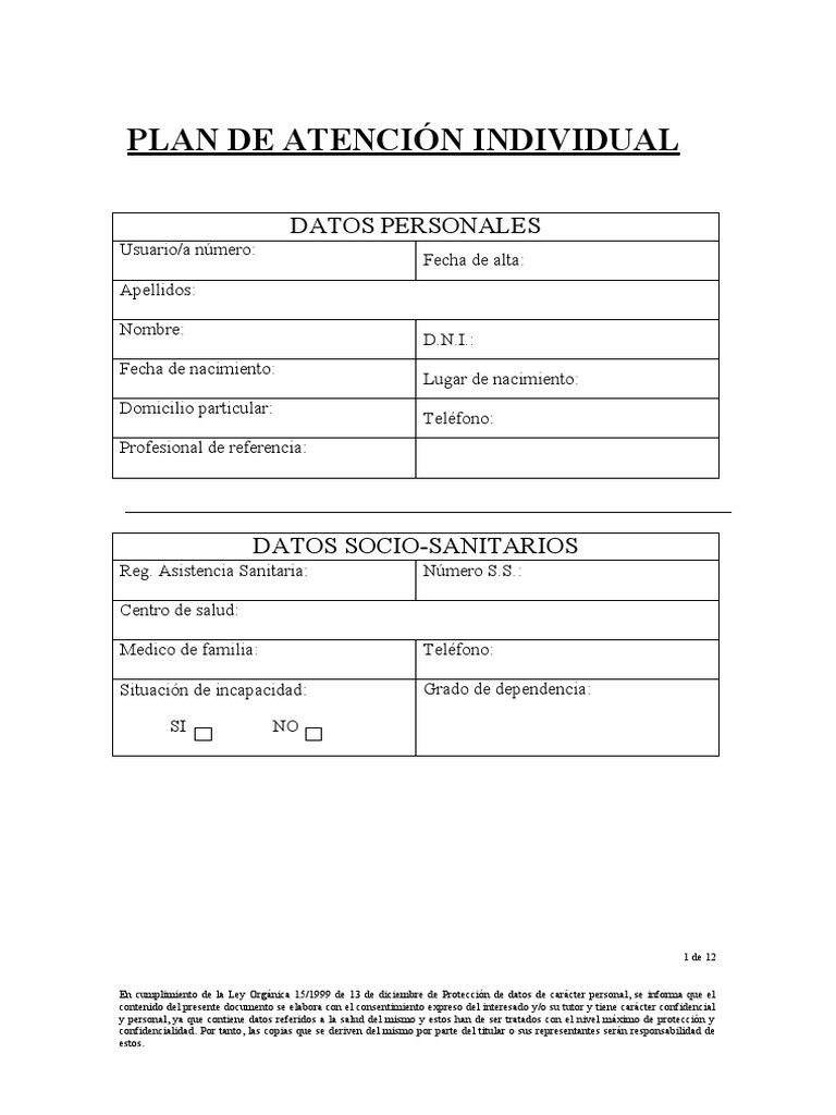 Pai, Plantilla | PDF | Privacidad de la información | Ciencias de la Salud