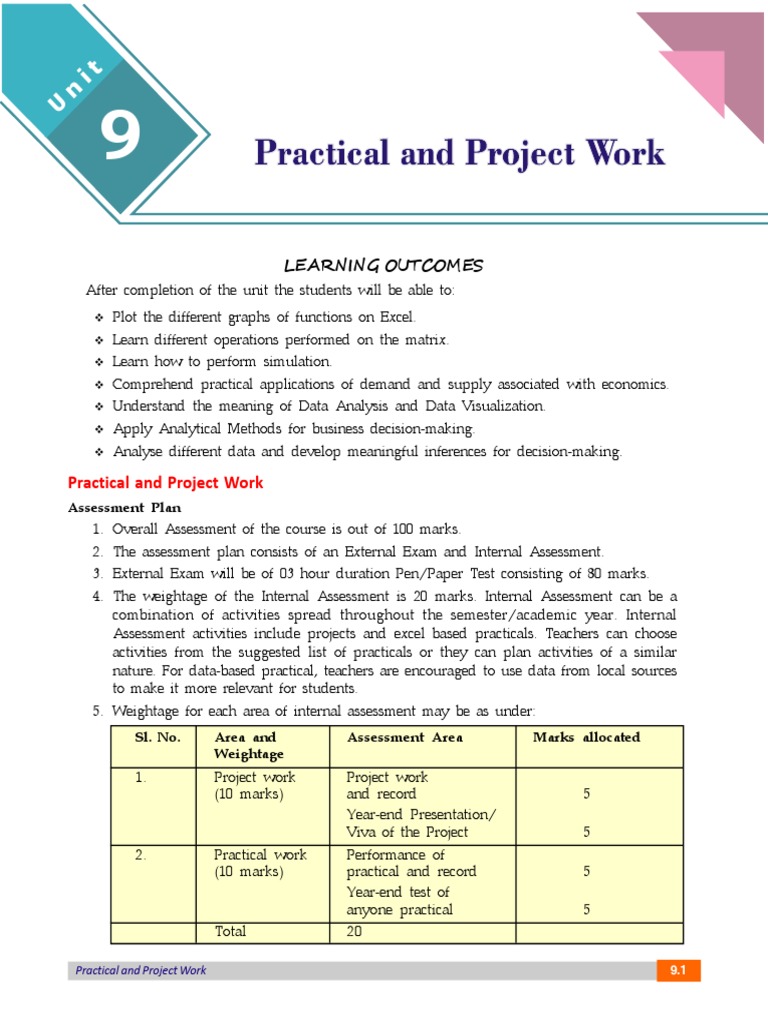 Chapter9 Practical Project Work | PDF | Business