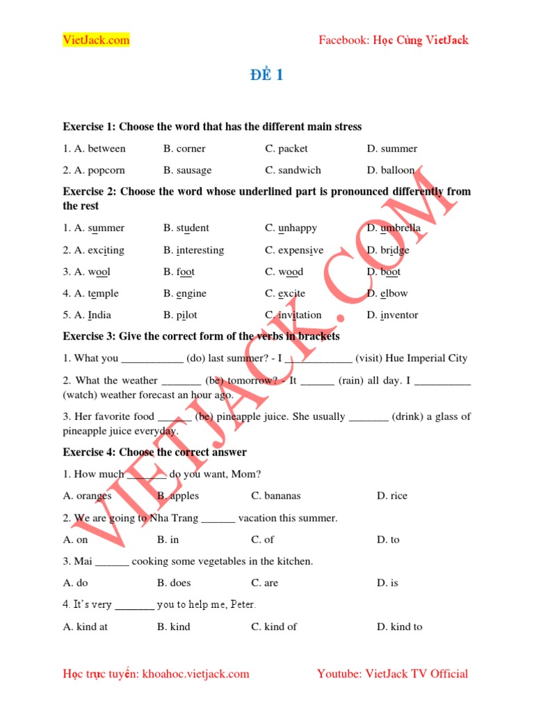 De Thi Khao Sat Chat Luong Dau Nam Lop 6 Mon Tieng Anh | PDF | Language Arts & Discipline