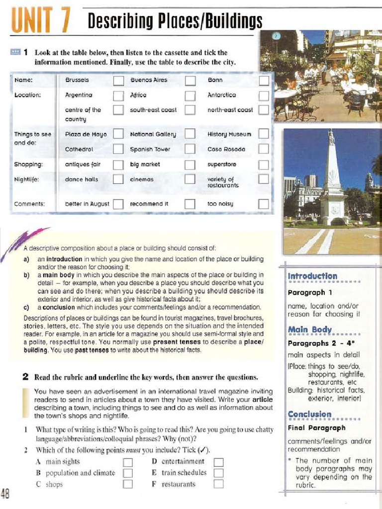 Descriptive Writing on Buildings | PDF