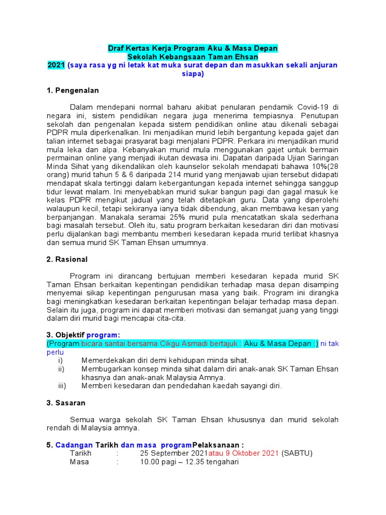 Program Kesedaran Pendidikan Murid | PDF