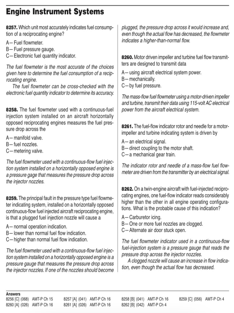 P.P. Engine Instrument System - Explanation | PDF