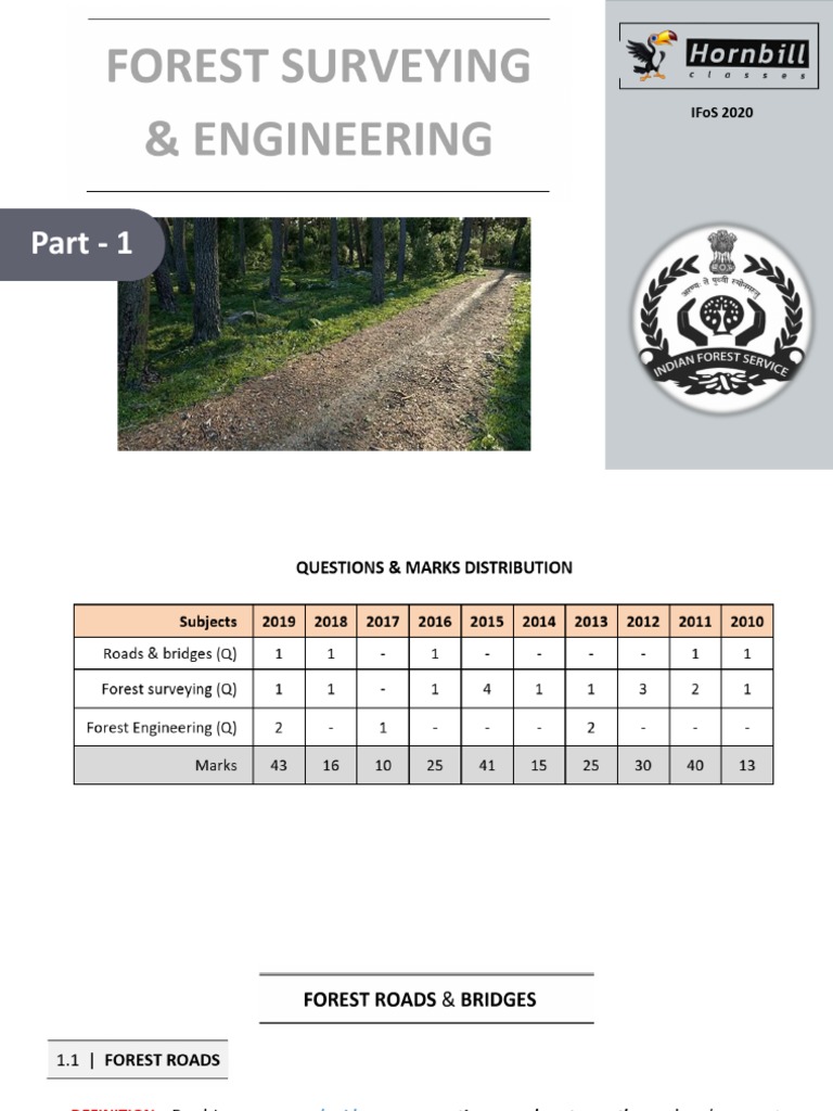 Types of Forest Roads and Bridges | PDF | Travel | Science & Mathematics