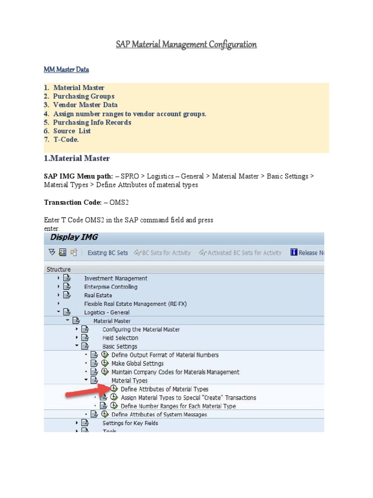 SAP Material Management Configuration | PDF | Icon (Computing ...