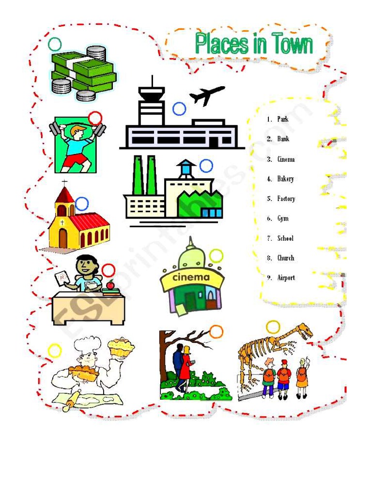 Places in Town | PDF