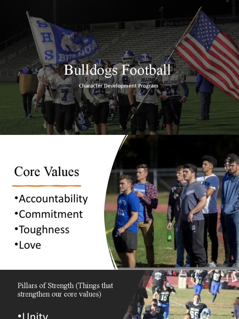 Bulldogs Football Character Values Guide | PDF