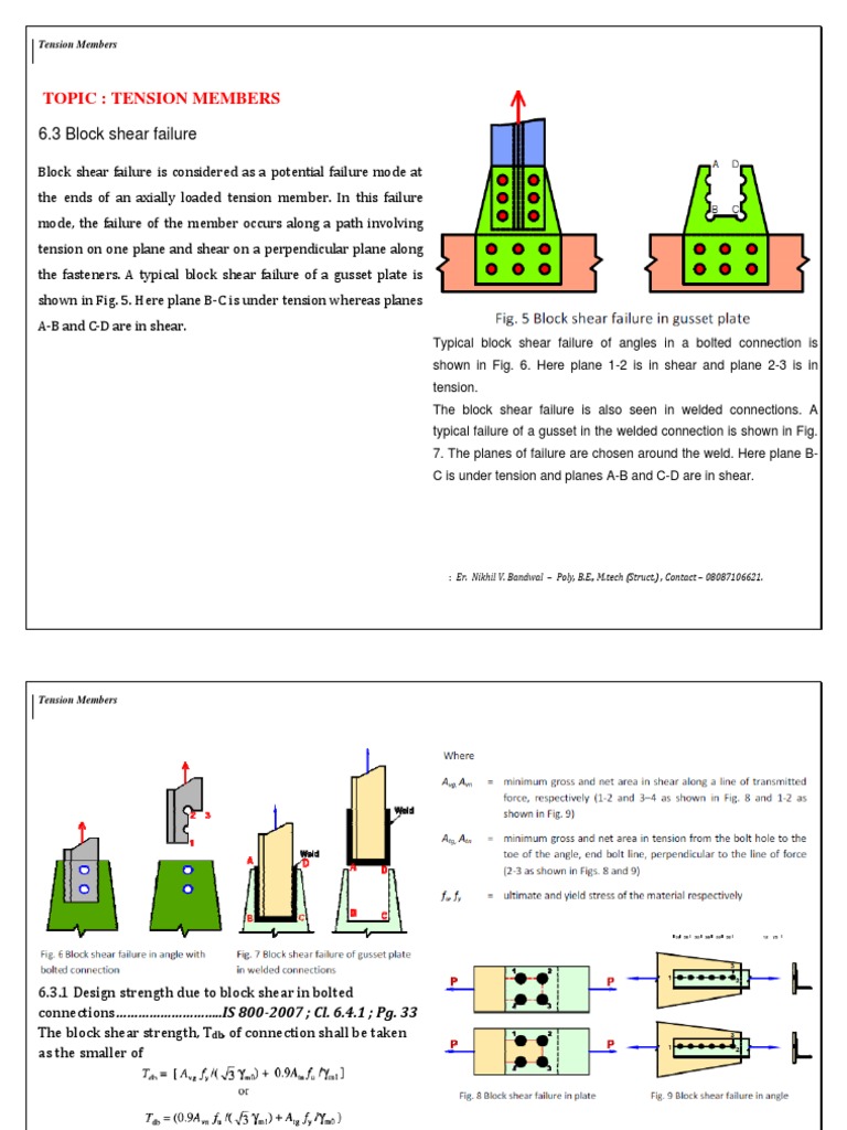 Tension Members PDF | PDF | Strength Of Materials | Mechanics