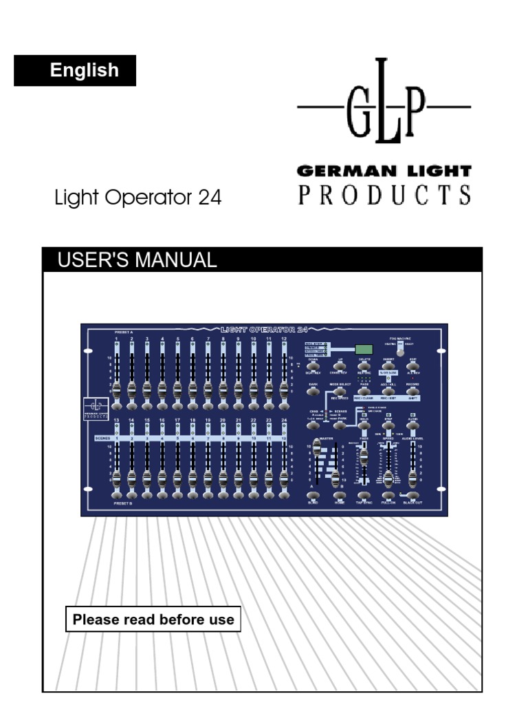GLP Light Operator 24 - English | PDF | Flash (Photography) | Flash Memory