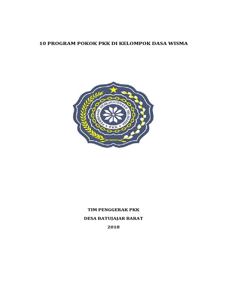 10 Program Pokok PKK Di Kelompok Dasa Wisma | PDF