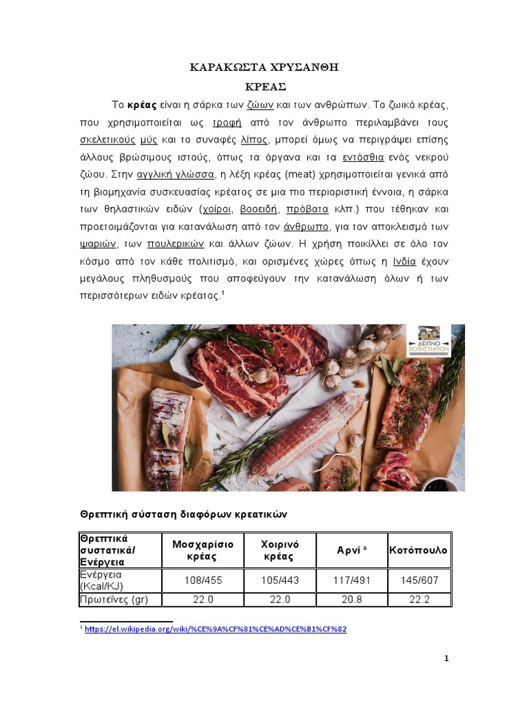 1η Εργασια Δ Εξαμήνου Στην ΤΕΧΝΗ ΜΑΓΕΙΡΙΚΗΣ | PDF
