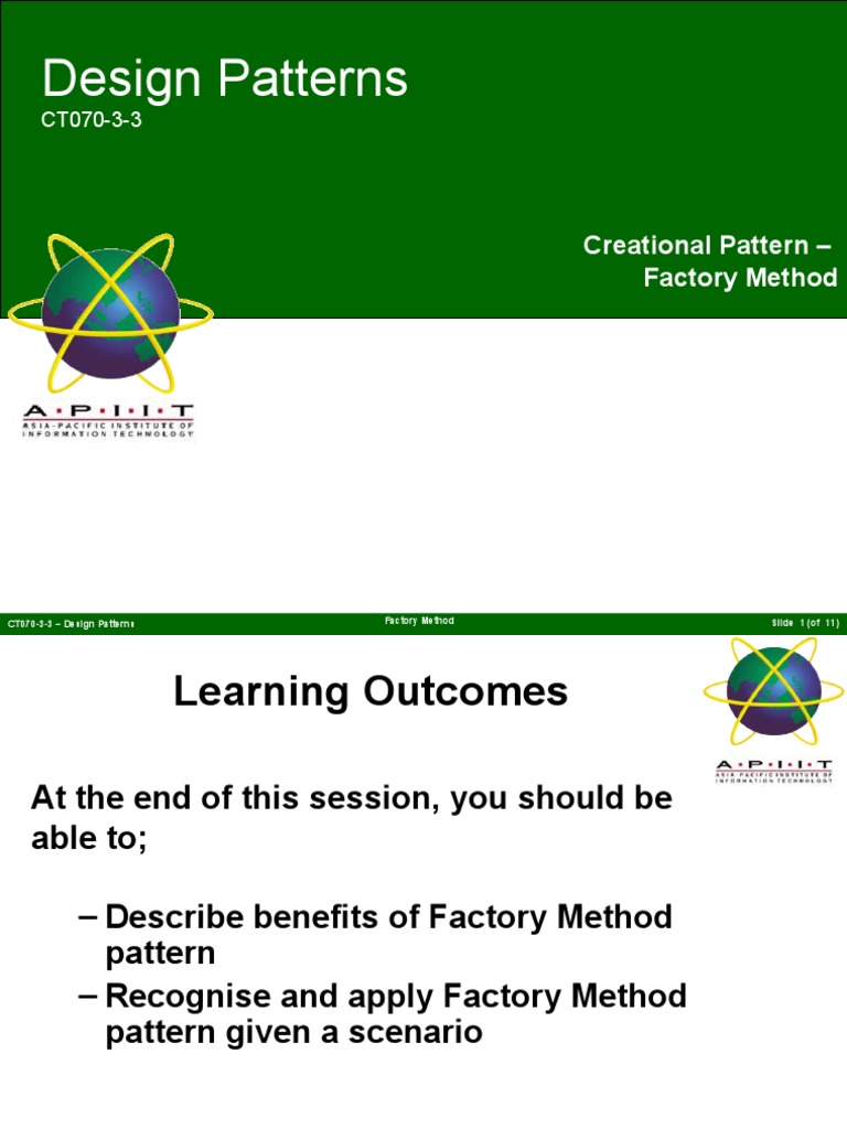 05-2 Creational Pattern - Factory Method | PDF | Class (Computer ...
