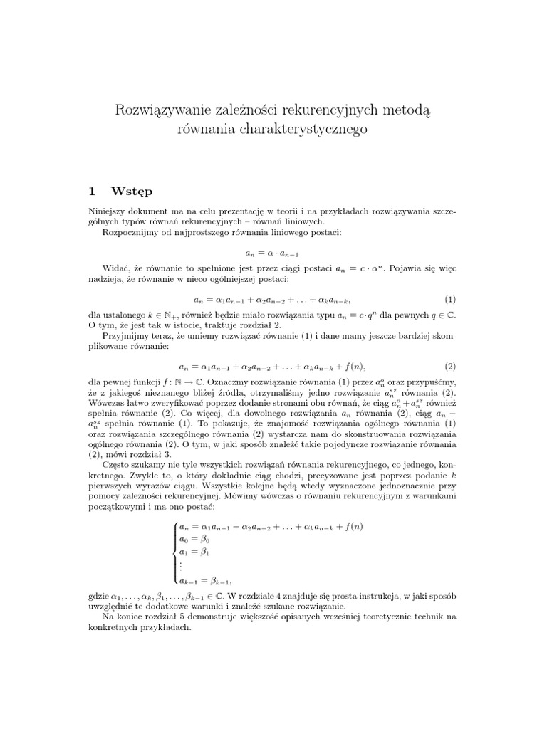 Rekurencja | PDF