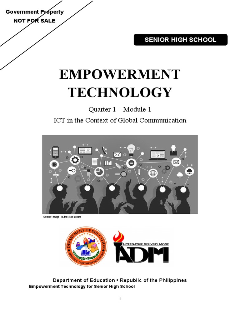 Empowerment Technology: Quarter 1 - Module 1 ICT in The Context of Global Communication | PDF ...
