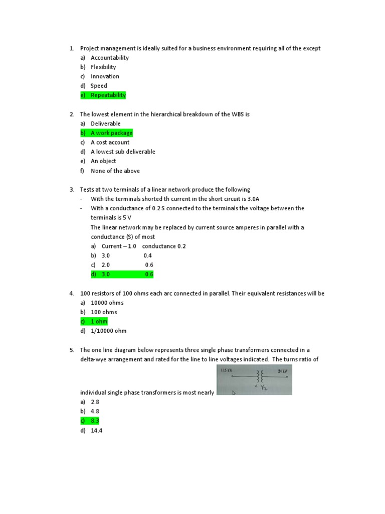 Elect 15 | PDF | Electrical Resistance And Conductance | Transformer