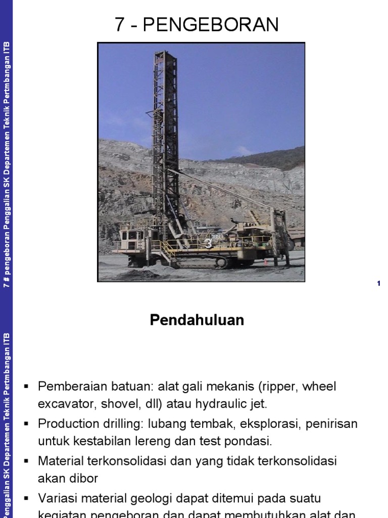 Metode dan Klasifikasi Pengeboran | PDF