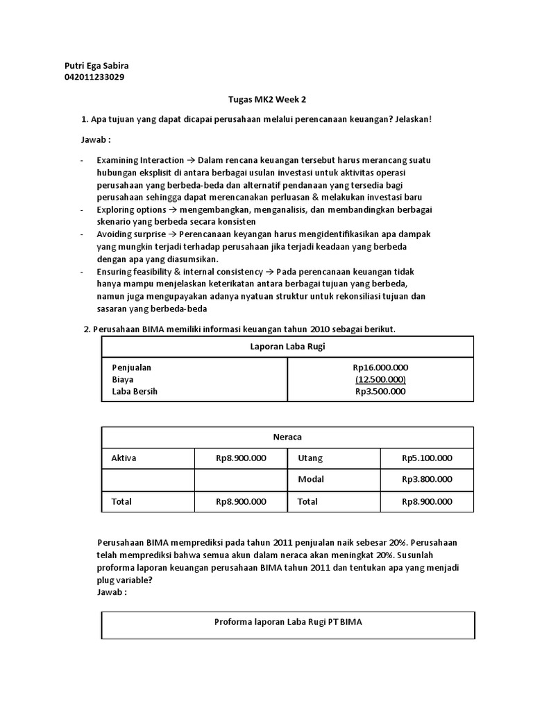 Tugas MK TM 2 (Putri) | PDF