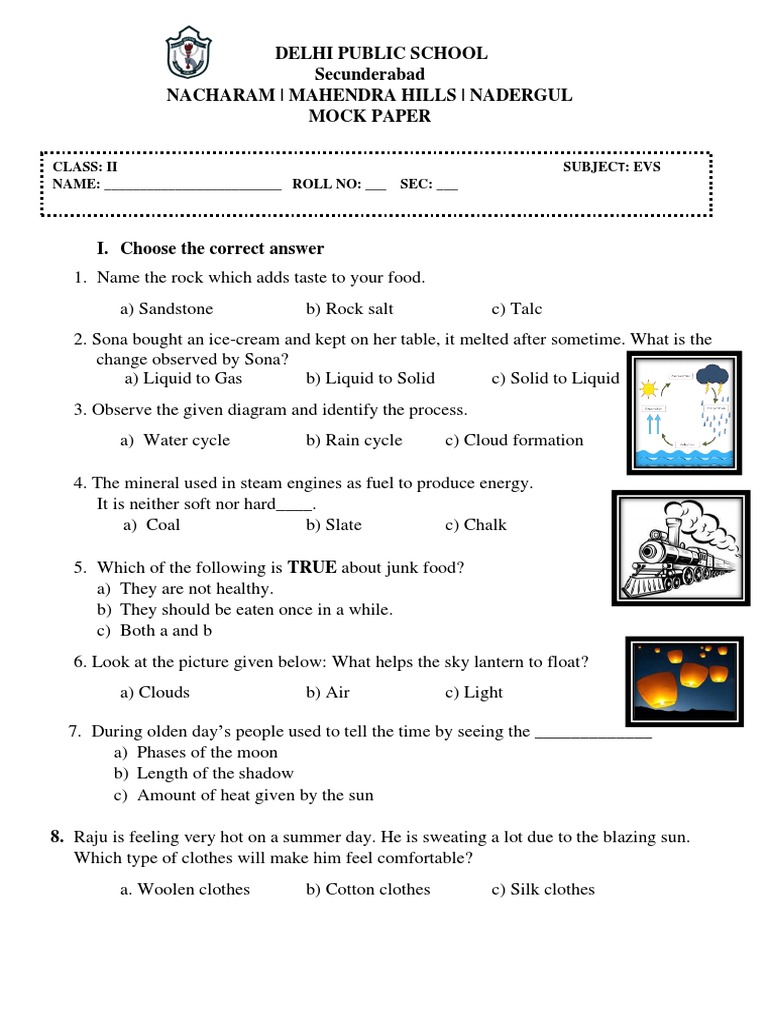 GRADE 2 EVS Worksheet 28.02.2022 | PDF