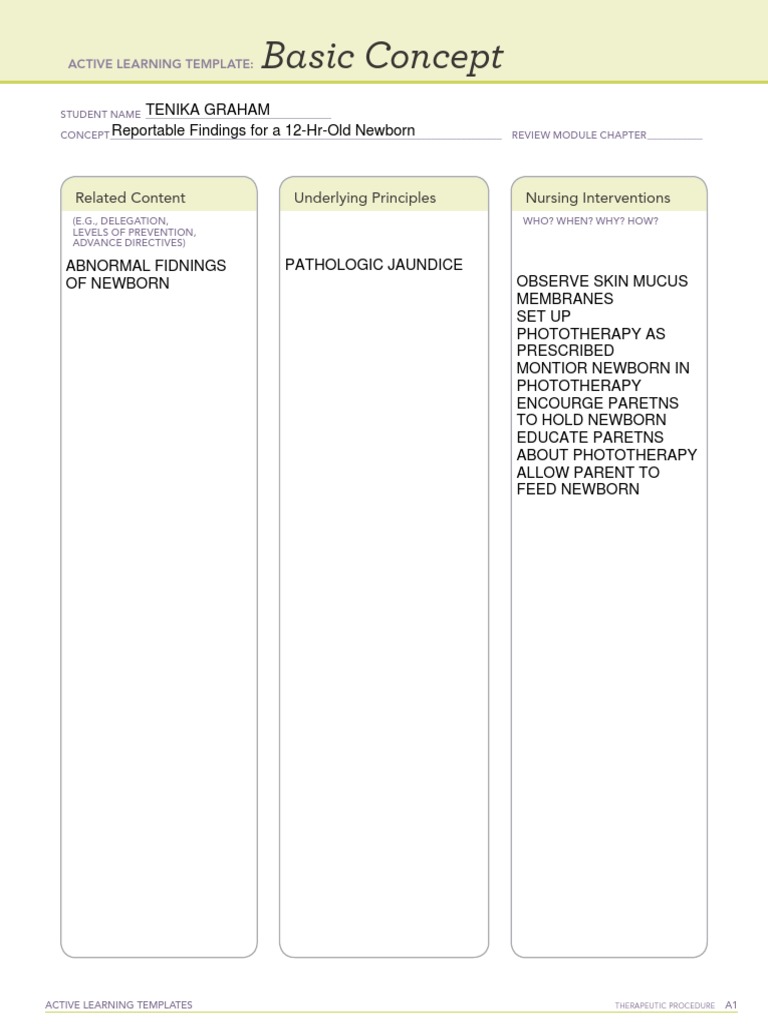 Reportable Findings For A 12-Hr-Old Newborn | PDF