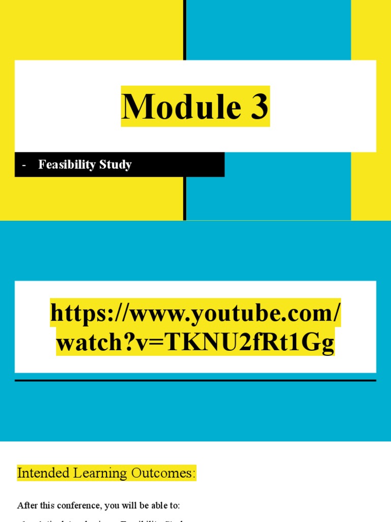 Module 3 | PDF | Feasibility Study | Goal