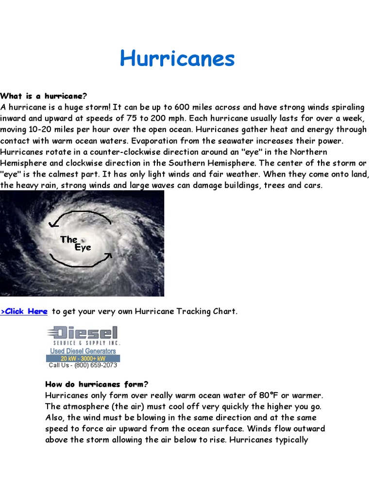 Hurricanes: What Is A Hurricane? | PDF | Tropical Cyclones | Storm Surge