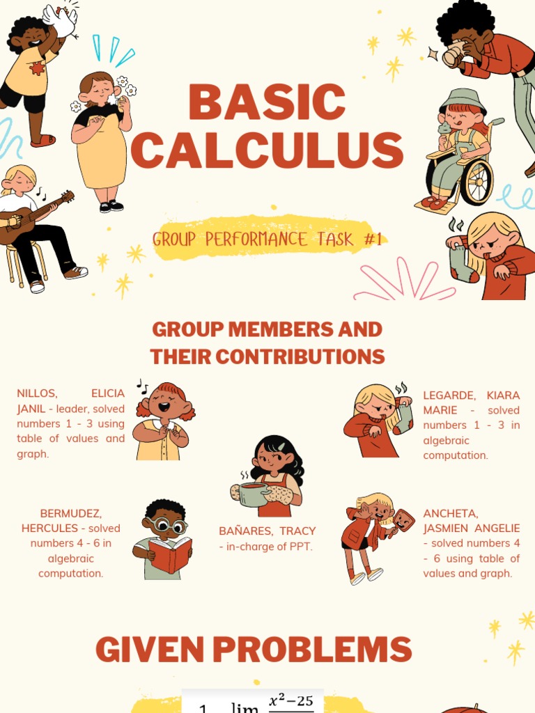 Basic Calculus: Group Performance Task #1 | PDF | Mathematics | Applied ...