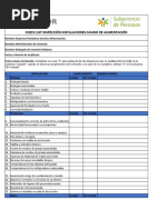 Checklist Orden Limpieza | PDF | Comida y bebida | Inicio