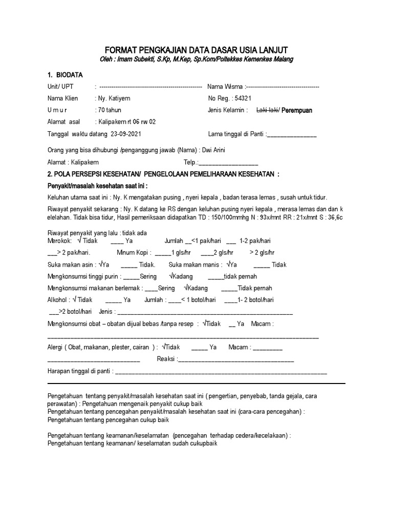 Alifia Nanda - P17220194066 - Askep Komplementer Hipertensi | PDF