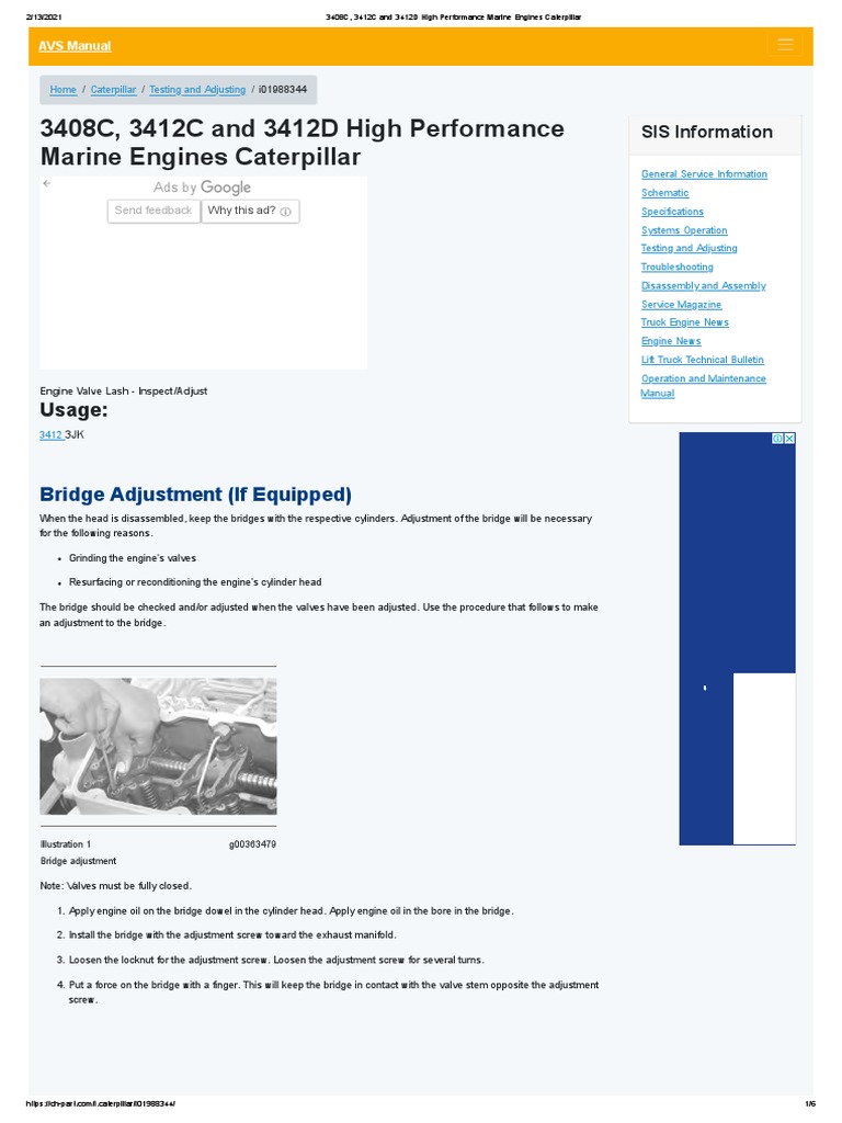 3408C, 3412C and 3412D High Performance Marine Engines Caterpillar ...