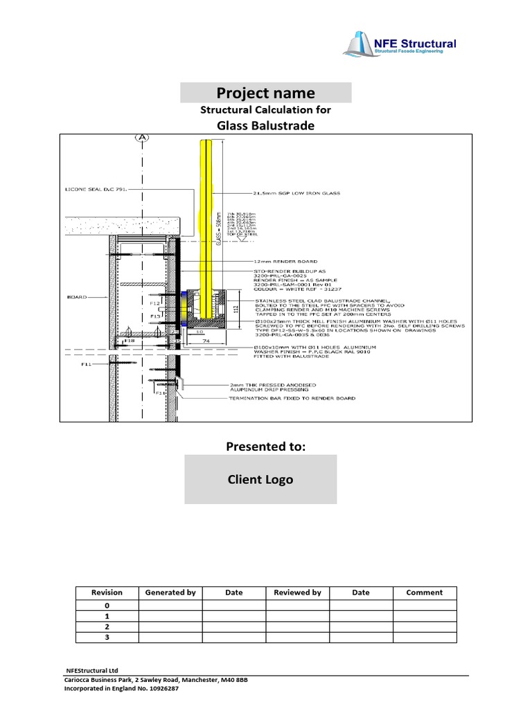 Structural Analysis of a Glass Balustrade: Evaluating the Strength and ...