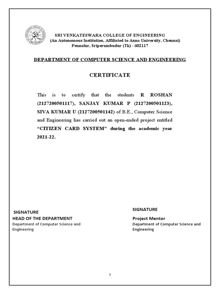 Citizen Card System | PDF | Identity Document | Internet & Web