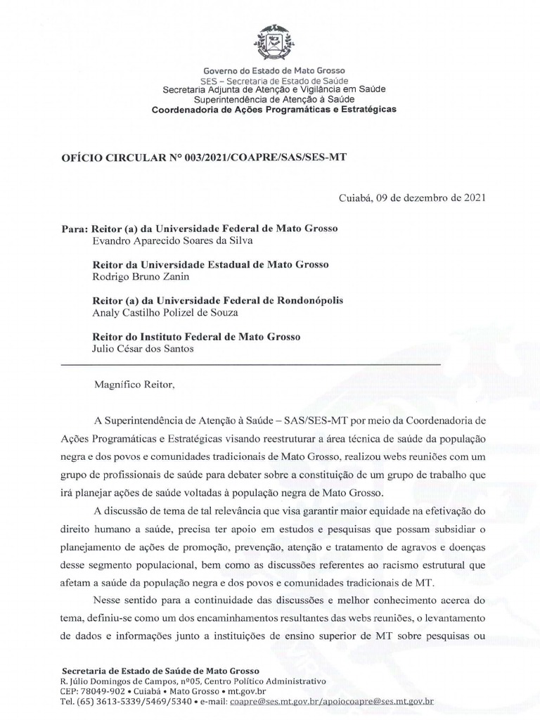 Oficio Circular 03 | PDF Oficio Circular 03 | PDF