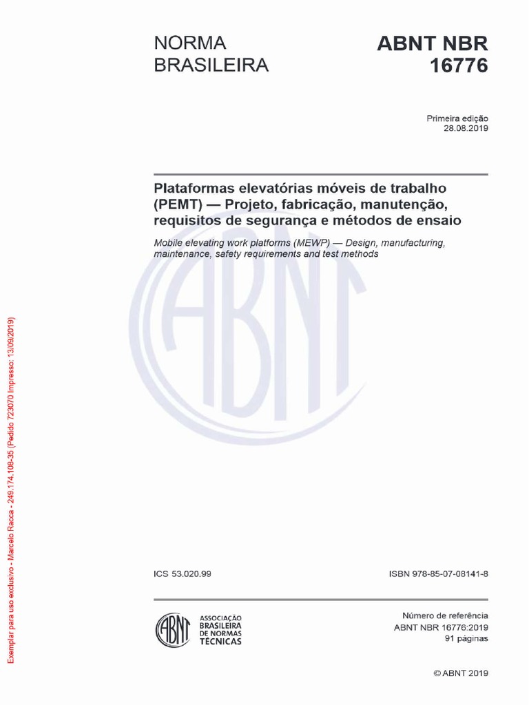 Abnt NBR 16776 | PDF