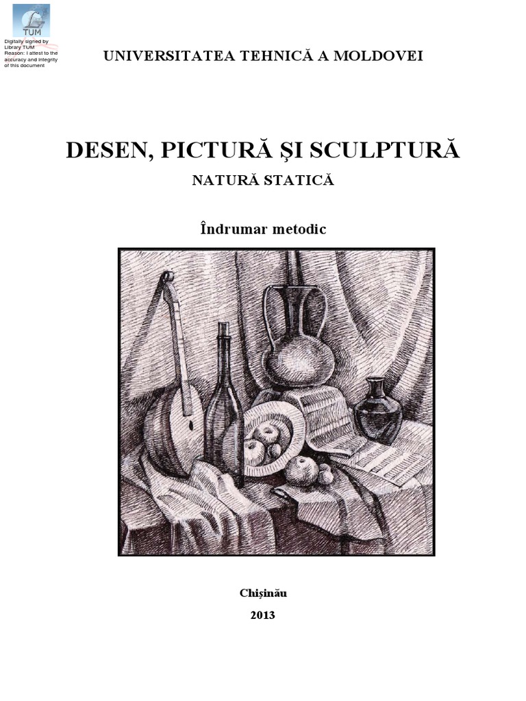 Desen Pictura Sculptura Natura Statica Indr Metod DS | PDF