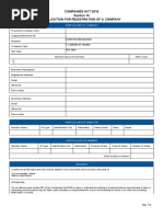 Company Registration Application Form | PDF | Business | Government