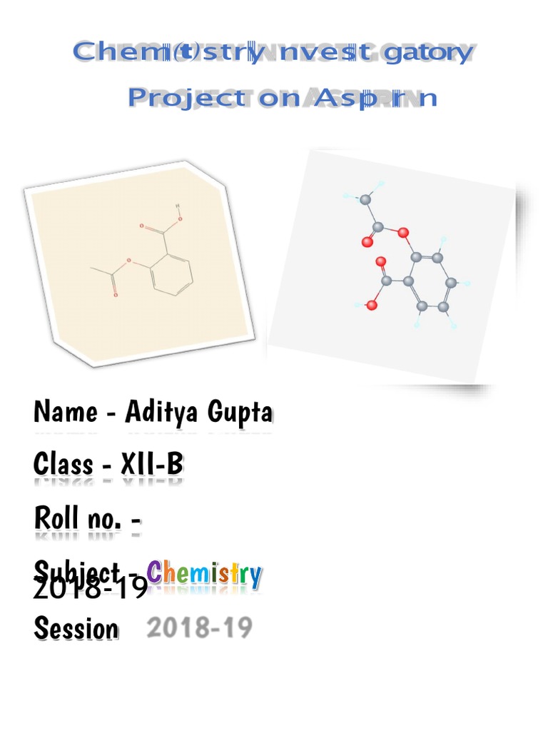 Chemistry Investigatory Project On Propane | PDF | Aspirin | Medical ...